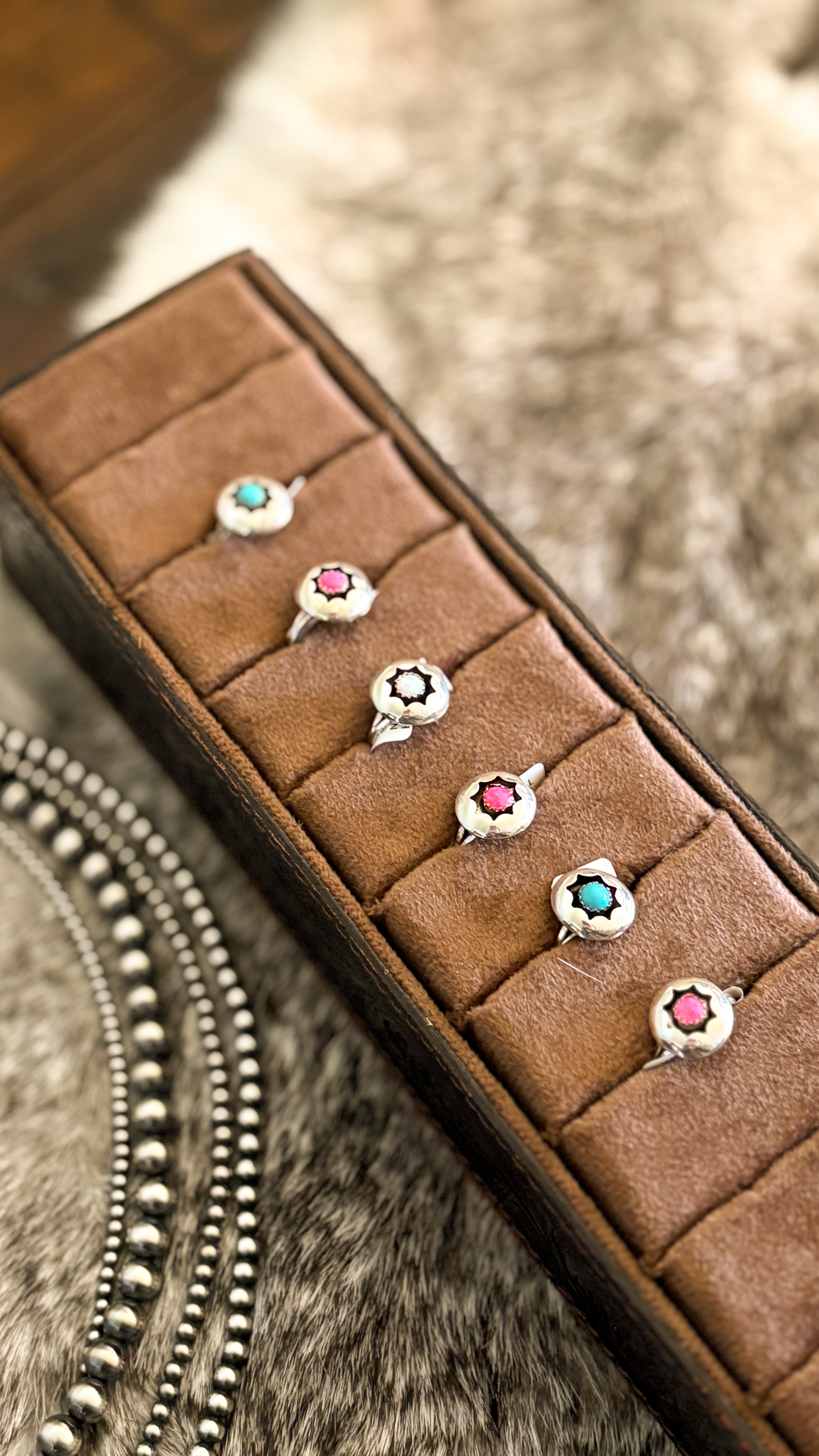 WHITE OPAL SHADOWBOX RING BY JANICE SPENCER – The Sterling Spur